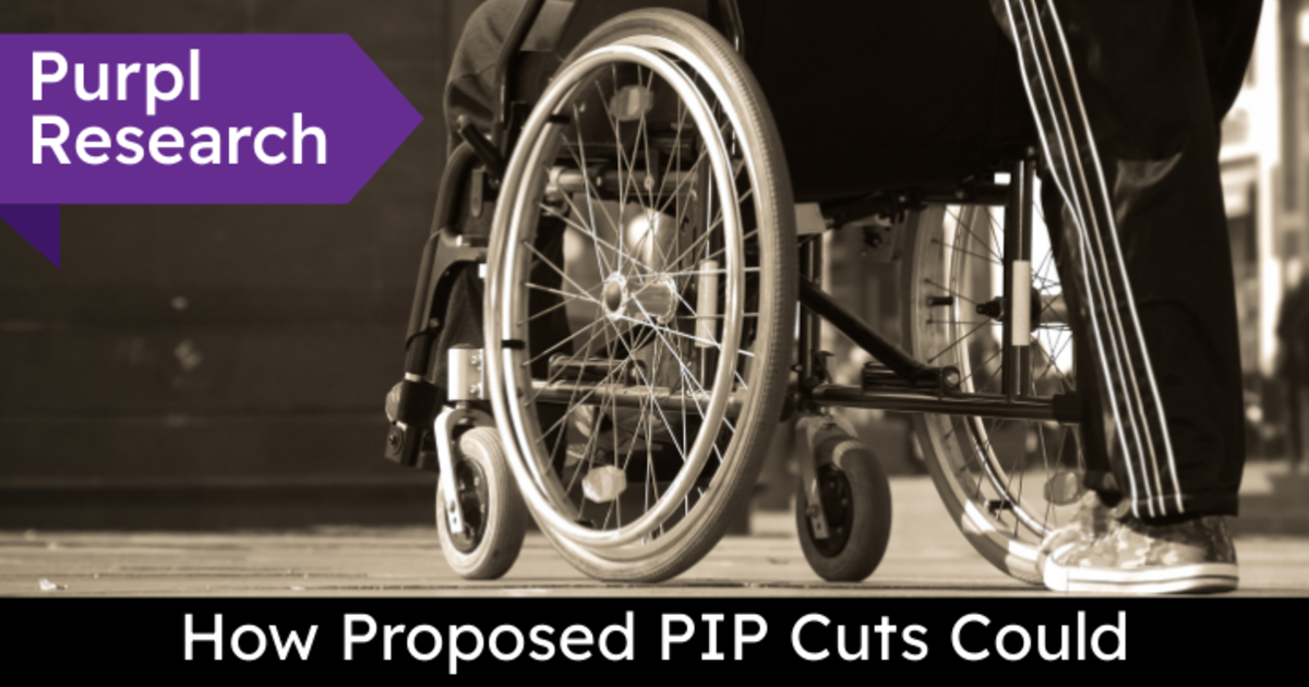 Purpl Research: How Proposed PIP Cuts Could Devastate Disabled People ...